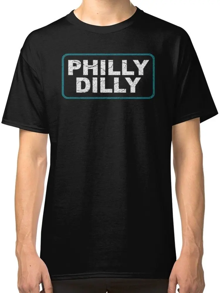 Philly Dilly hombres negro t shirt Tees ropa|Camisetas| - AliExpress