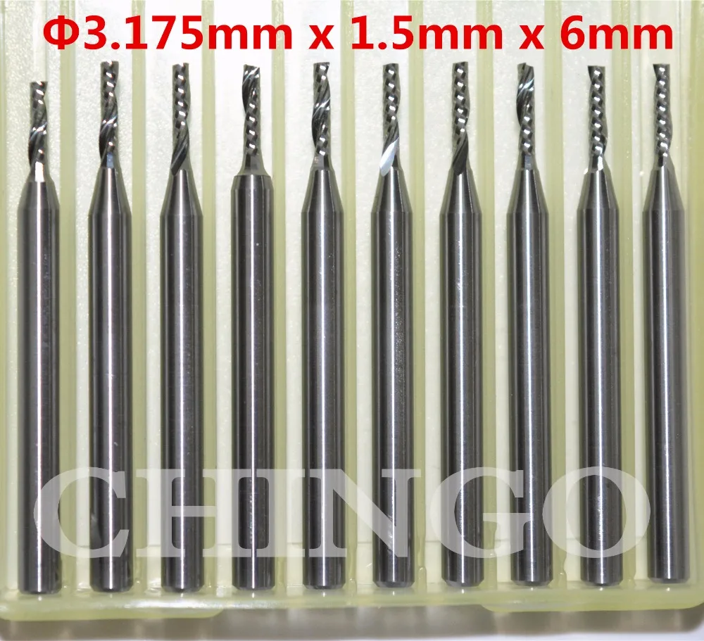 3-175mm-1-5mm-6mm-10pcs-CNC-solid-carbide-end-mill-woodworking-router ...