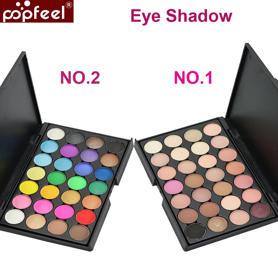 Popfeel Fashion 28 Colors 1 set Shimmer Matte Eye Shadow Makeup Palette ...