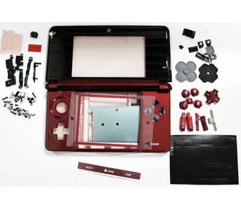 free shipping Shell red color full Housing Case Cover Replacement Set ...