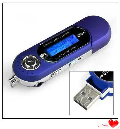 Wholesale AAA battery supported 4GB USB Digital MP3,Flash MP3 Player ...