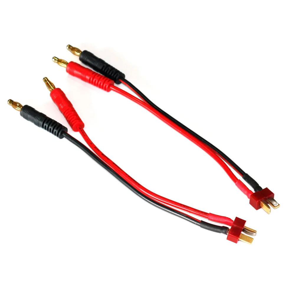 1 Pair RC Charger 4mm Banana Plug to XT60 Plug/T Plug Connector Adapter ...