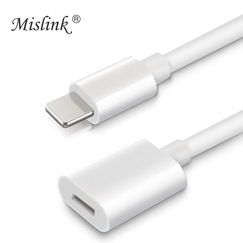 For apple Lightning extension cable female to male adapter audio ...