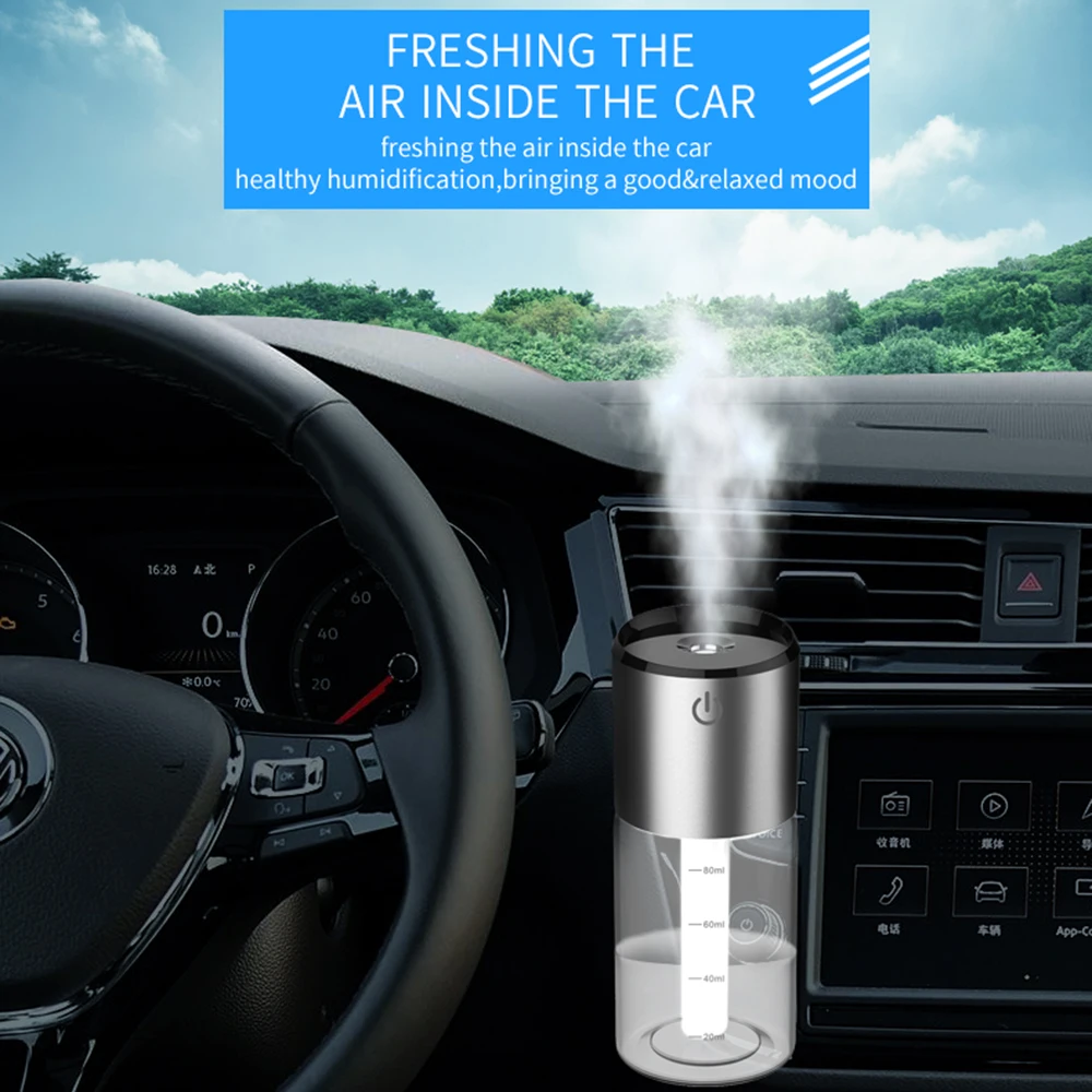 BORUiT DC12V Vehicle Air Purifier Mini Auto Car Fresh Air Anion Ionic ...