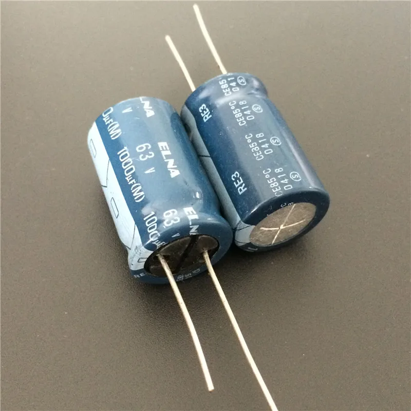 10pcs 1000uF 63V ELNA RE3 Series 16x25mm 63V1000uF Audio Capacitor-in ...
