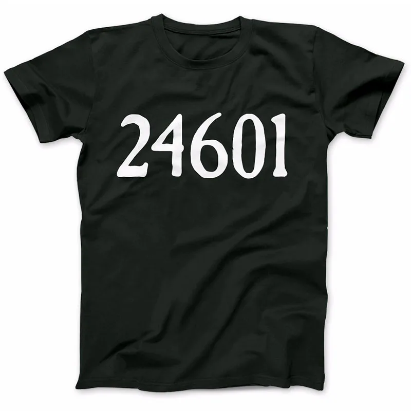 영감을 레 Miserables 24601 T 100% 프리미엄 코튼 티 T 셔츠 새로운 2018 더 크기 및 색상 느슨한 짧은 ...