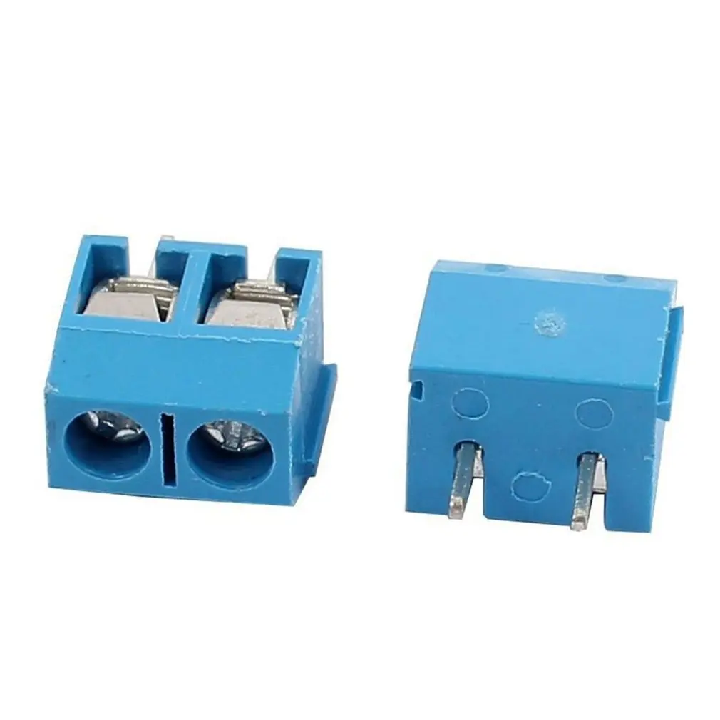 100pcs KF301-2P 2 Pin Plug-in Screw Terminal Block Connector 5.0 mm ...