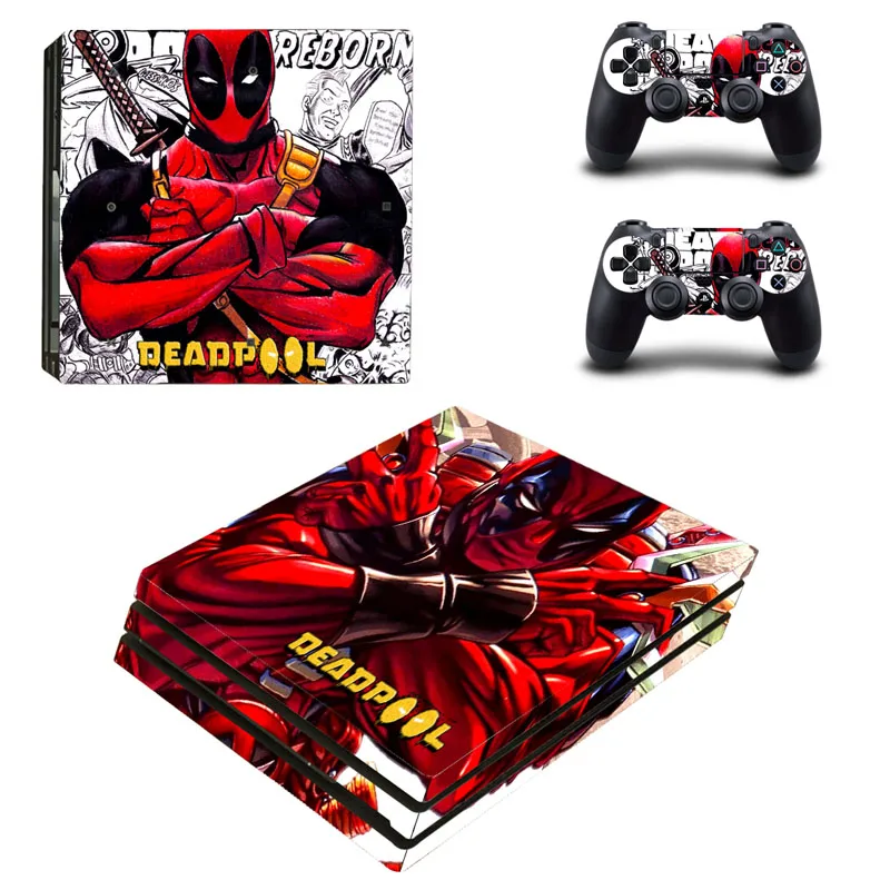 DeadPool Series Skin PS4 Pro Sticker Vinyl Design for Sony Playstation ...