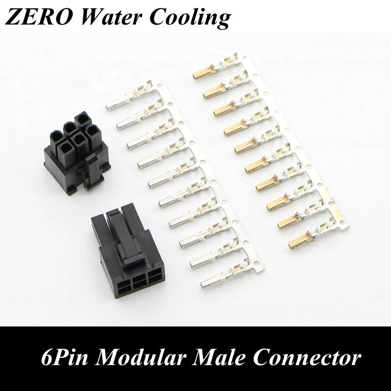 PSU Modular Power Supply 6Pin Connector with 6pcs Terminal pins for PC ...