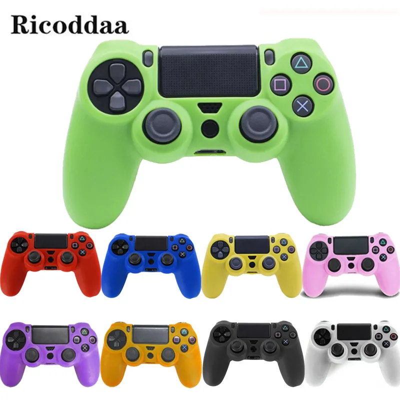 For PS4/Slim Controller Case Silicone Soft Flexible Gel Rubber Shell ...