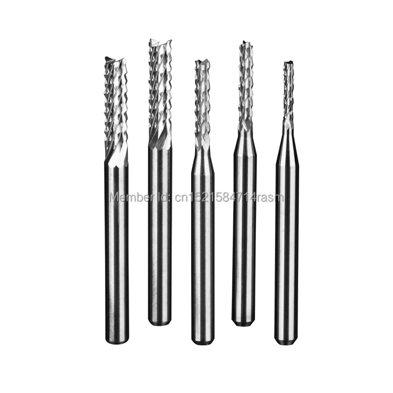 NEW-KLOT-10pcs-Solid-Carbide-Fish-Tail-mini-End-Mill-Corn-PCB-milling ...