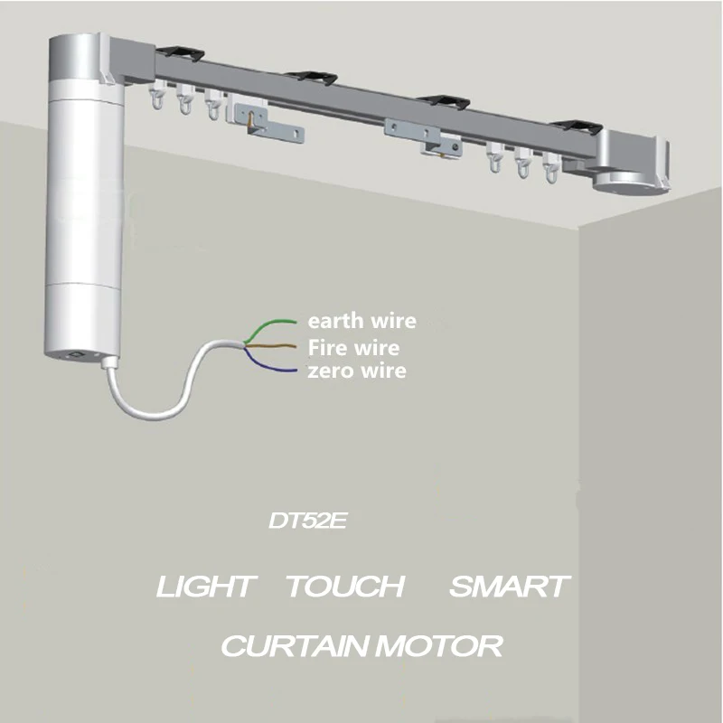 Dooya Electric Curtain System Curtain Motor DT52E 45w+ Remote Control ...