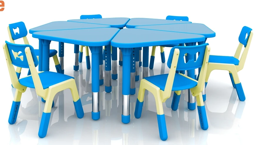 New!!! Only Table Height Adjustable Combined Triangle Table for Kids ...