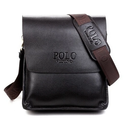 Men's travel bag Designer Fashion Genuine PU Leather POLO Bags For Men ...