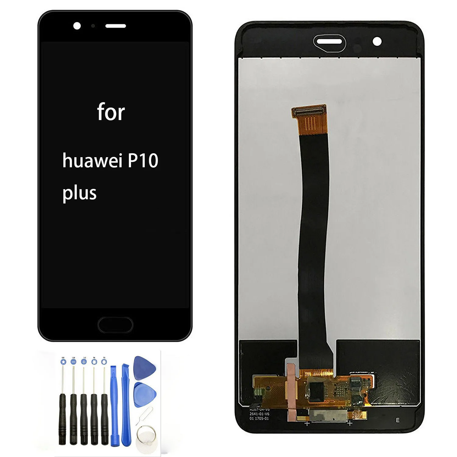 블랙 화이트 화웨이 P10 플러스 디스플레이 터치 스크린 디지타이저 어셈블리 교체 지문 화웨이 P10 플러스 LCD|휴대폰 LCD| - AliExpress