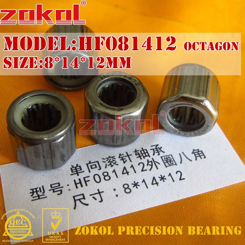 Zokol 10pcs Bearing Hf081412 Ewc0812 Outer Ring Octagon One Way Needle ...
