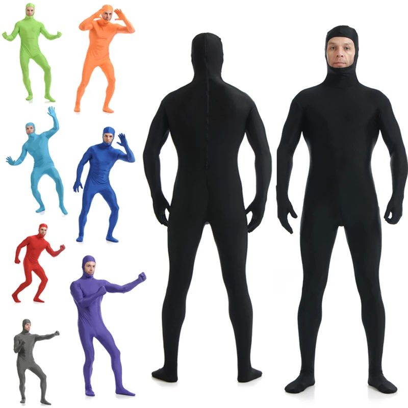 2016 New Full Body Spandex Cosplay Clothes Skin Suit Catsuit Halloween ...