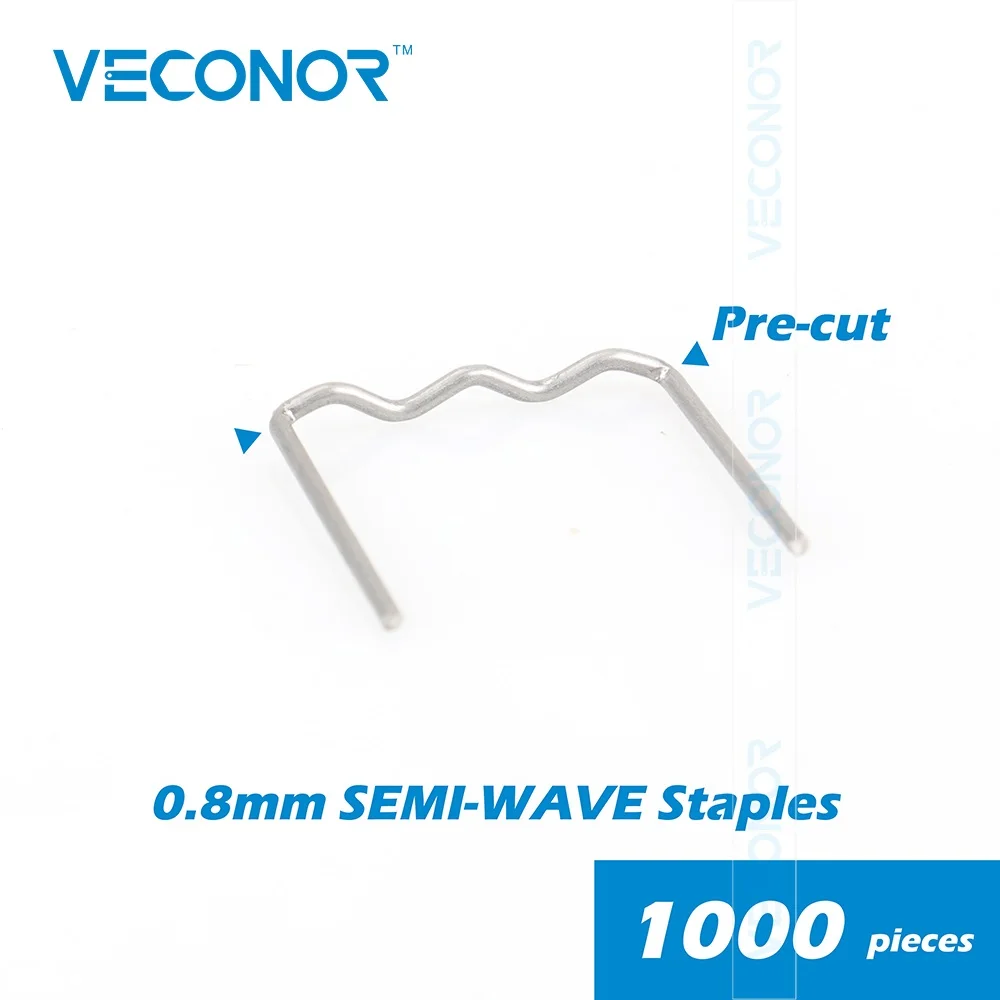 1000pcs 0.8mm Semi-wave Staples For Hot Stapler Plastic Welder Bumper ...