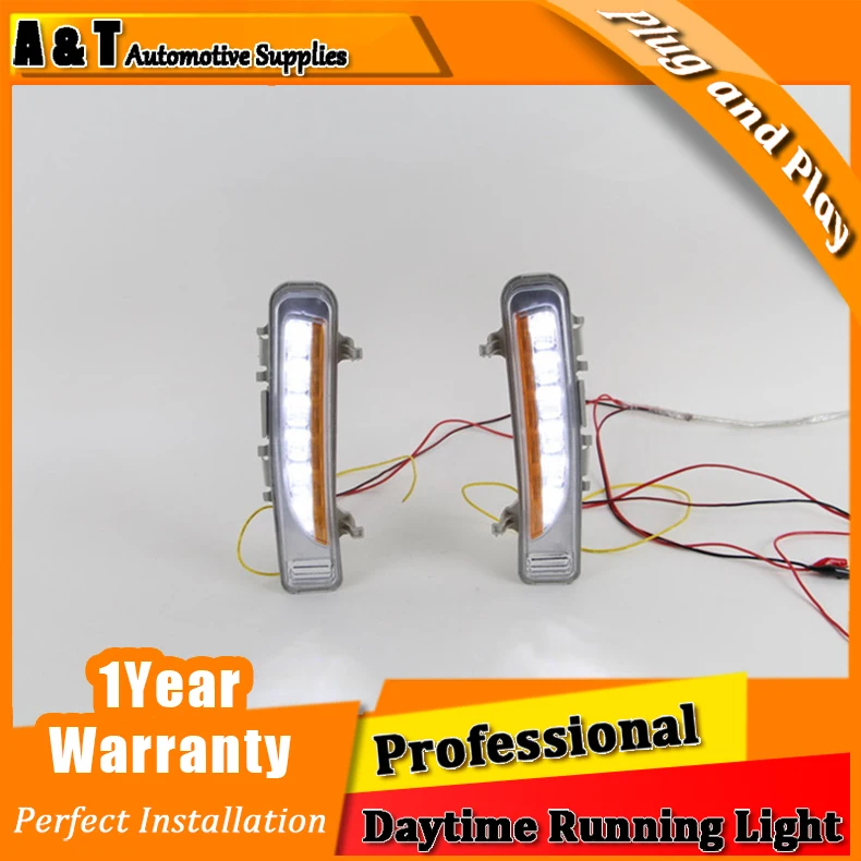 Car styling For Ford edge LED DRL For edge High brightness guide LED ...