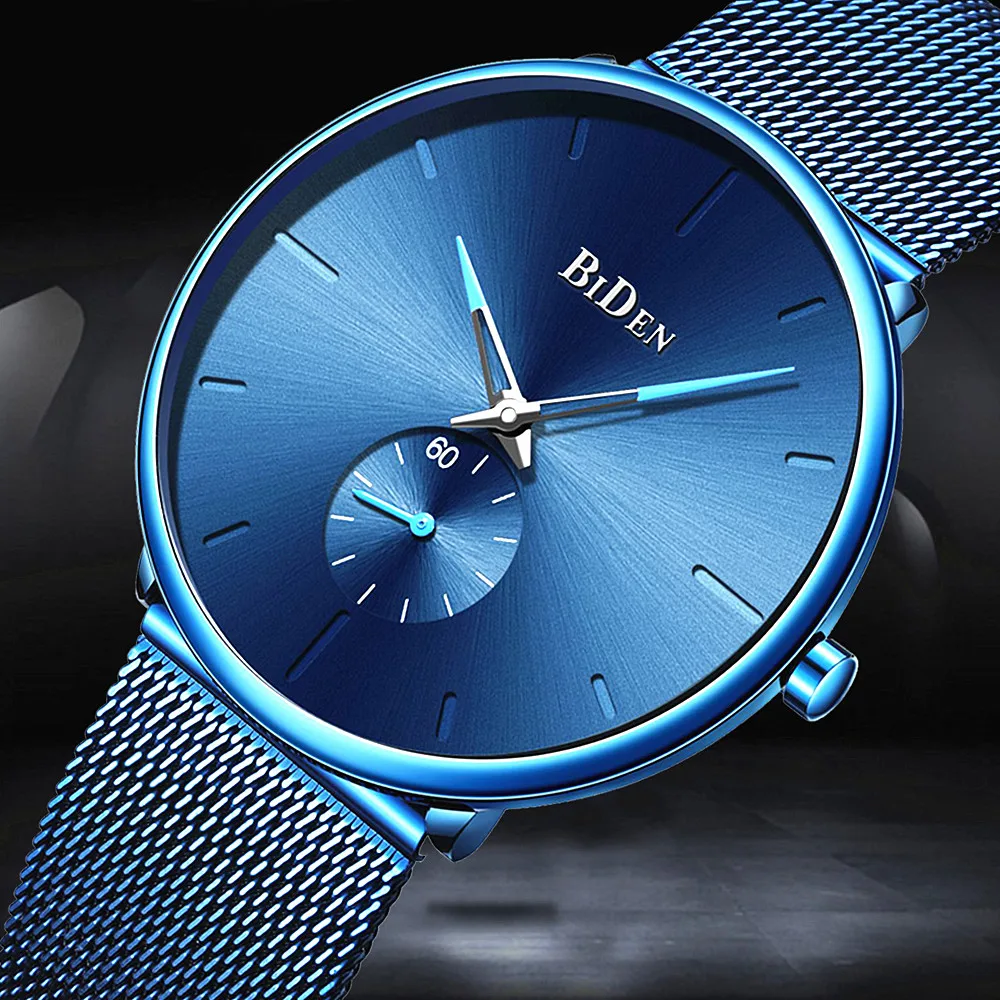 Aliexpress.com : Buy Blue Mens Watches Top Brand Luxury 2018 Waterproof ...