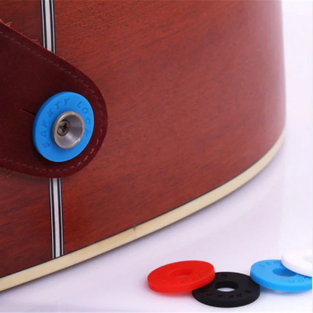 Silicone Non-slip Guitar Strap Locks 16 Pack Bass Security LIGIGWASH ...