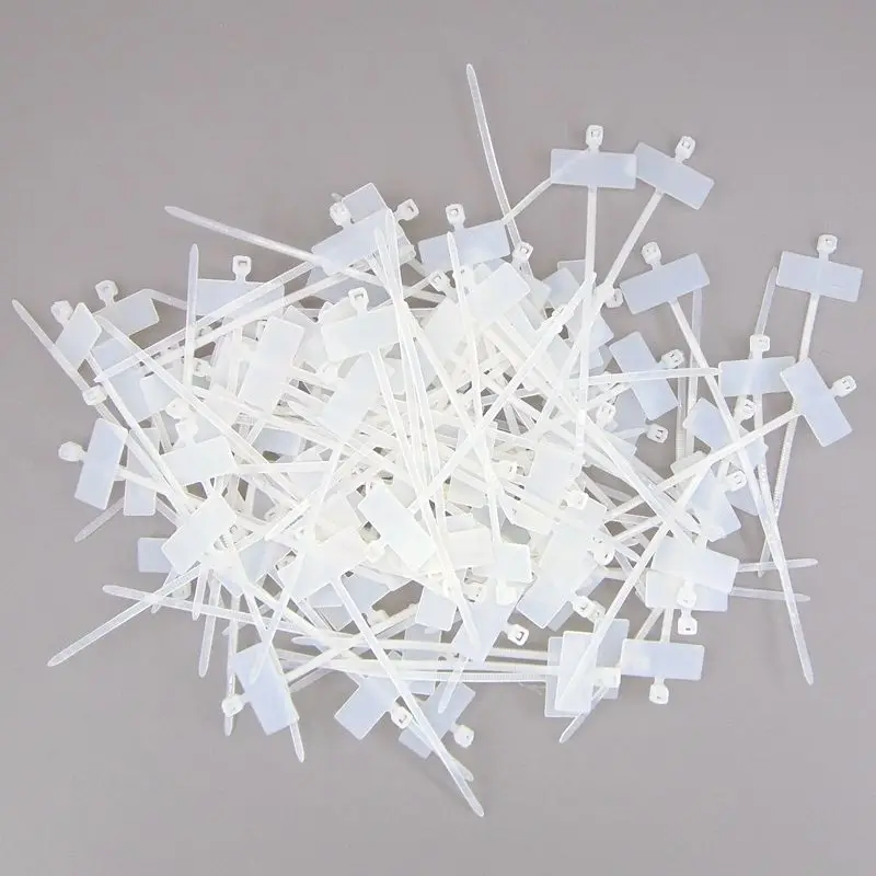 100PCS 3*100 nylon cable tie tag cable label marking fascetta nylon ...