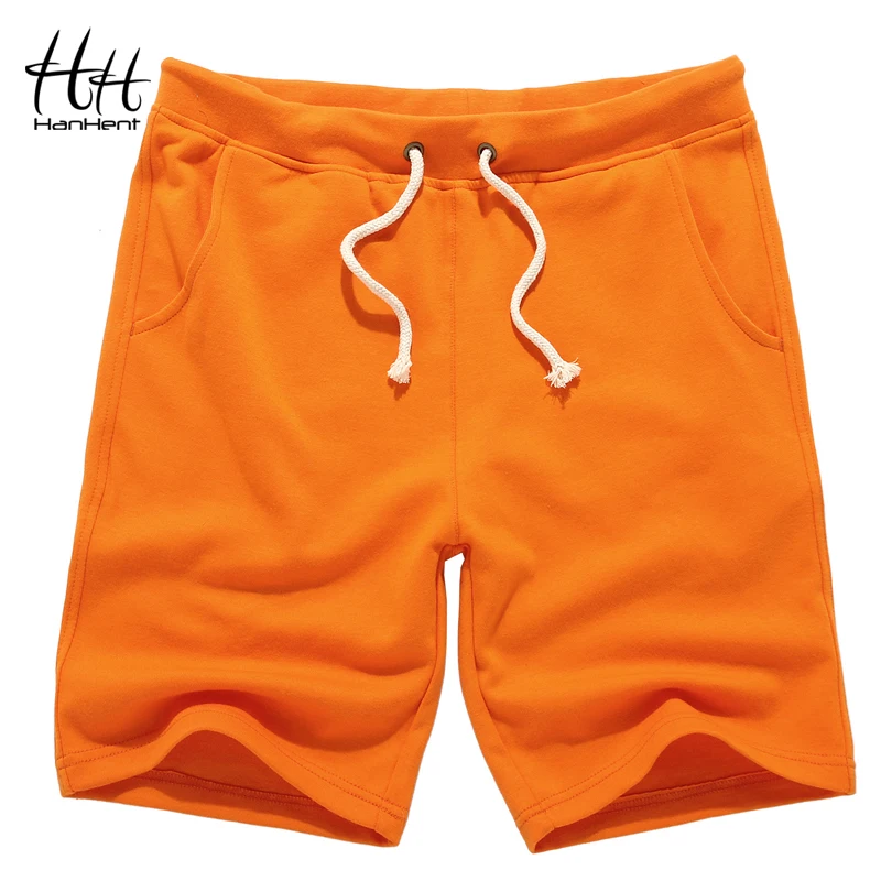 HanHent Bodybuilding Mens shorts Summer Cotton Basic Short Pants Male ...