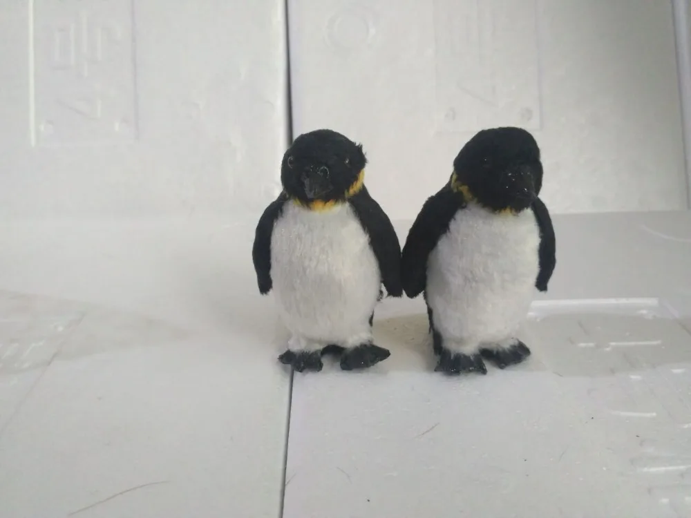 mini penguin 8x5cm model one pair penguins,polyethylene&furs manual ...