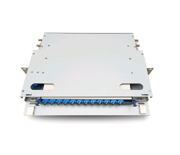 19 Inch 12 Core Odf Optical Fiber Distribution Frame Sc/fc/lc Adapter 12 Port Core Fiber Patch ...