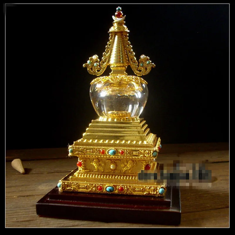 Tibetan-Buddhism-Supply-Exquisite-Crystal-Stupas-Bodhi-Pagoda-6-House ...