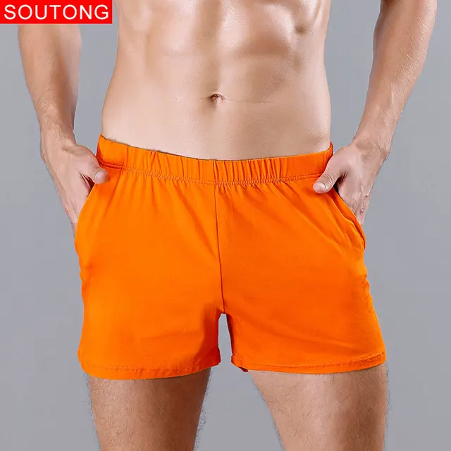 Aliexpress.com : Buy Soutong Men's Boxers Underwear Cotton Loose Trunks ...