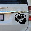 Polish Eagle Map Flag Poland Polska Car Body Window Bumper Vinyl Decal ...