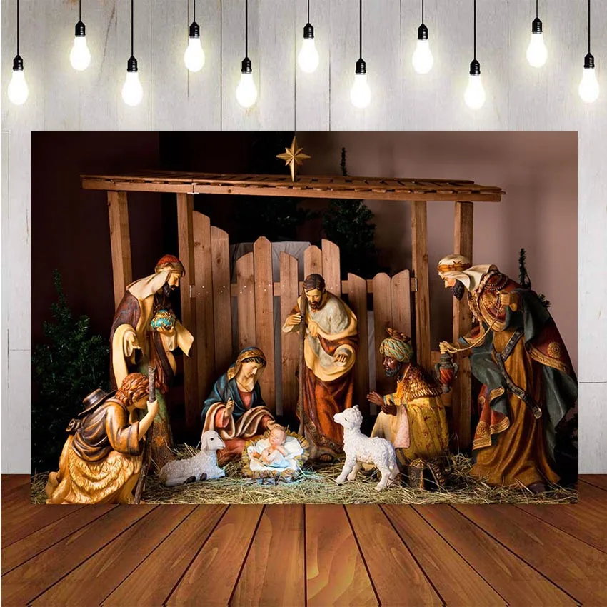 Mehofond Photography Background Christian Jesus Nativity Scene Baby ...