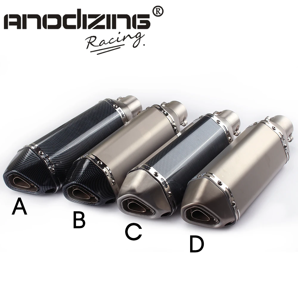 Universal Motorcycle Exhaust Modified Scooter Akrapovic Exhaust Muffle