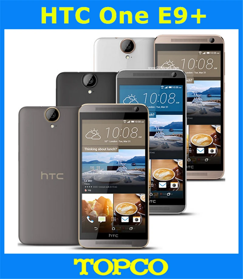 HTC One E9 + E9 Plus Original Desbloqueado GSM 3G & 4G Octa Android core RAM 3 GB Do Telefone ...