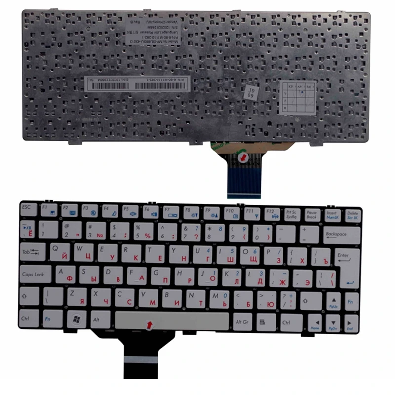 Russian laptop keyboard FOR CLEVO M1110 M11X M1100 M1110Q M1111 W110ER ...
