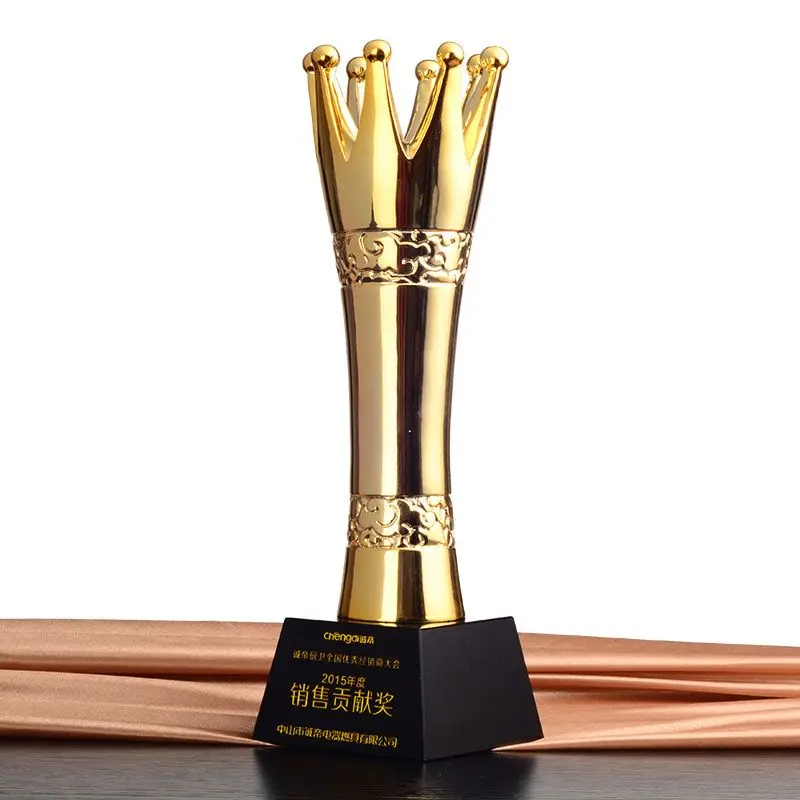 2016 New Arrival High-Grade Resin Crown Trophy Custom Metal Trophies ...