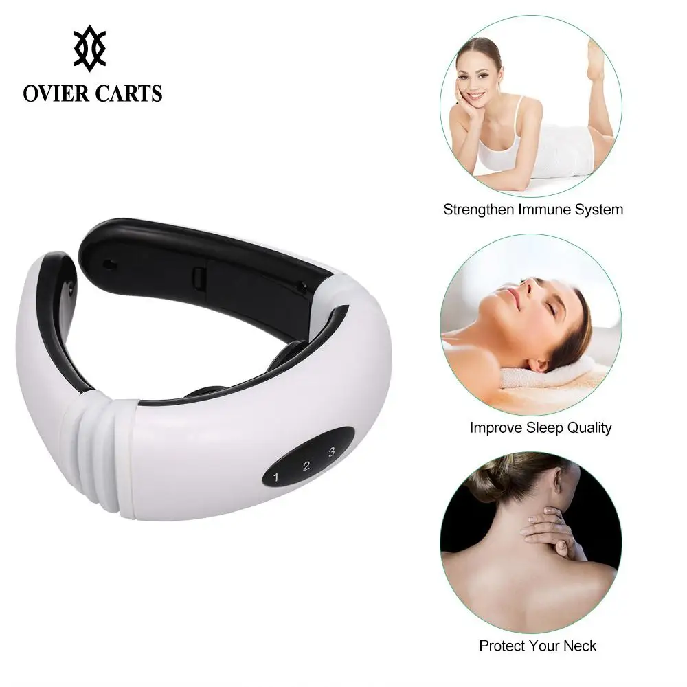 Multi Functional Neck Massager Neck Massage Device Electric Neck Muscle Vibration Stimulation