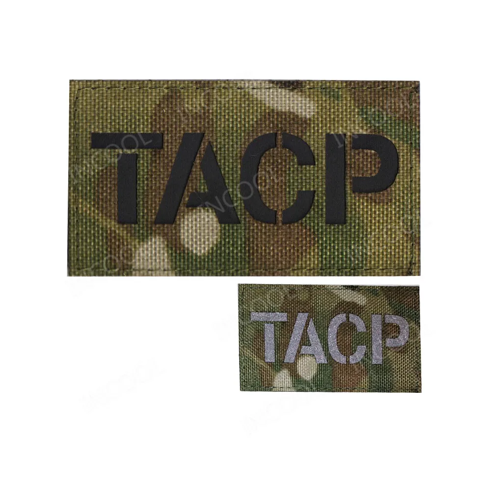Reflective IR PVC Embroidery Patch TACP MP Tactical Military Decorative ...