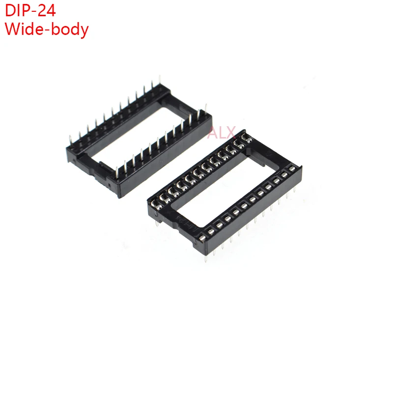 10PCS wide body DIP24 IC SOCKET DIP CHIP TEST HOLDER Adaptor 24 PIN dip ...