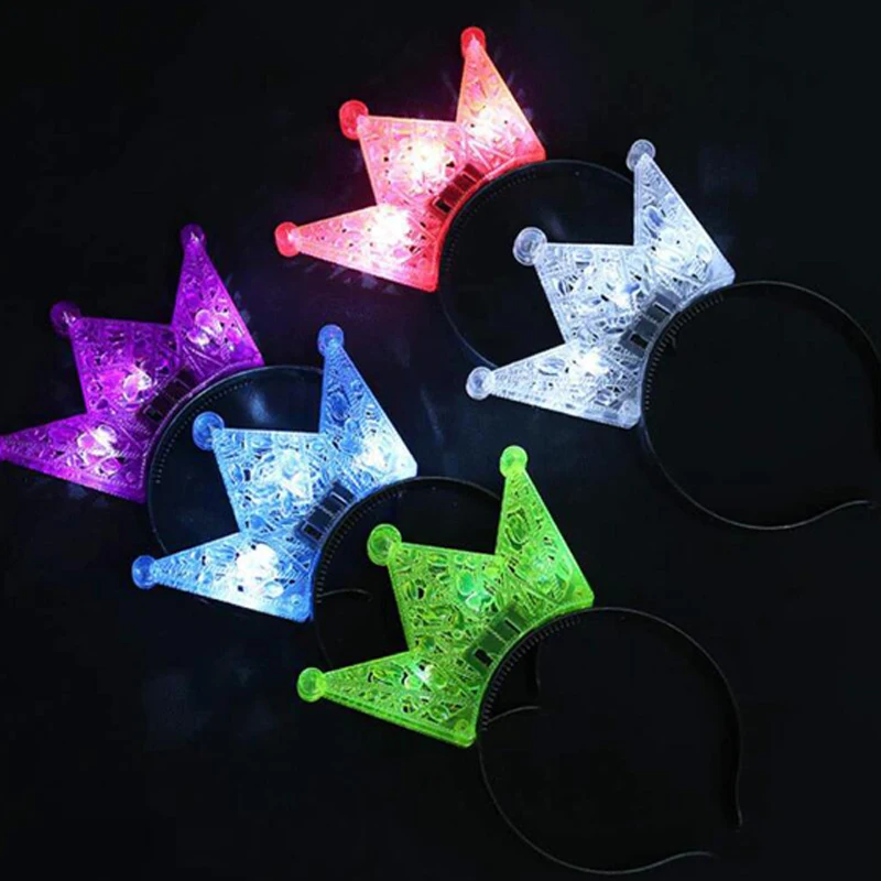 Led Headbands Women Girl Princess Tiara Crown Flashing Light Up Toys ...