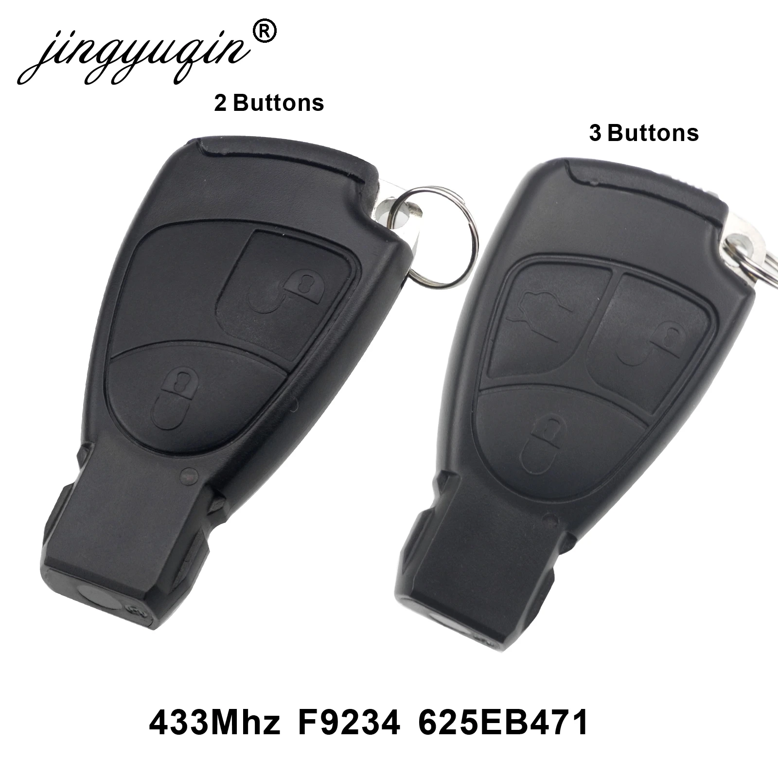 5X 433Mhz 2/3 Button Smart Remote Car Key Fob For Mercedes fit Benz C E ...