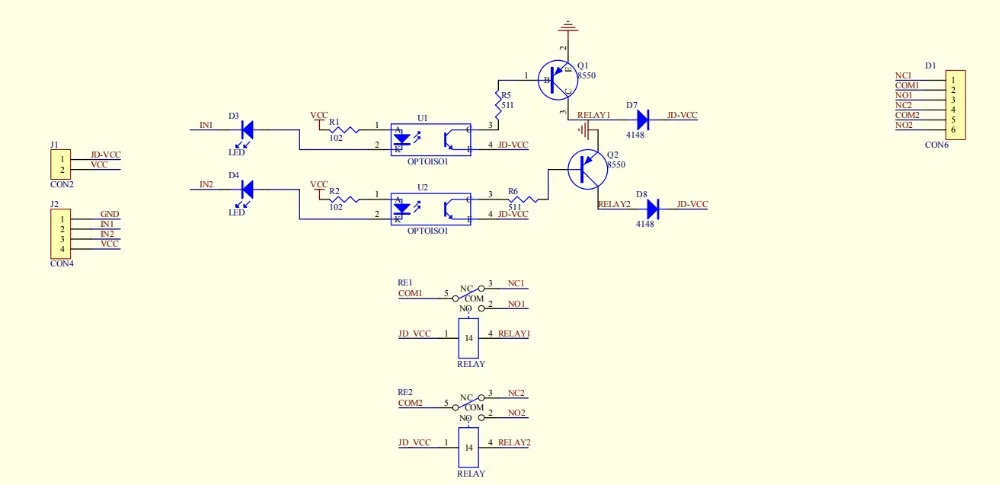Monday Kids 5V 2 Channel Relay Module for Arduino Uno R3 Raspberry Pi ...
