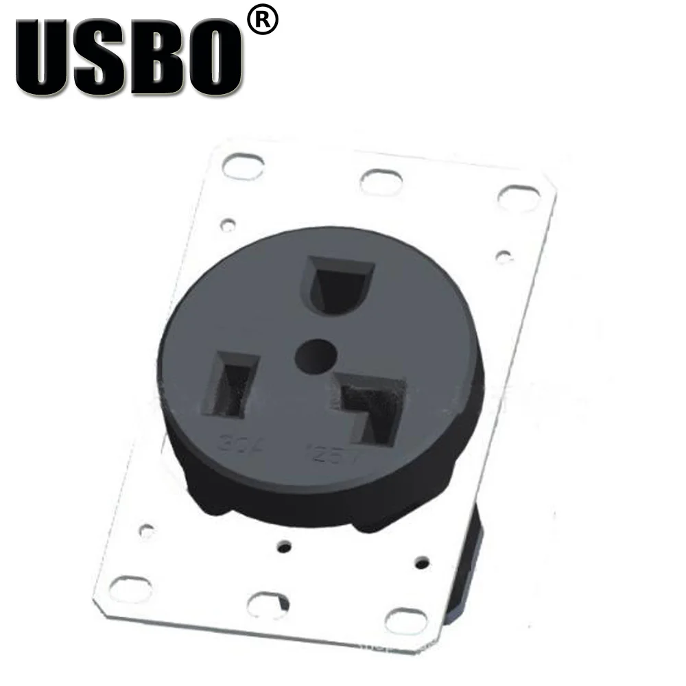 American 3 pole 125V 30A NEMA 5 30R US Generator outlet Anti off ...