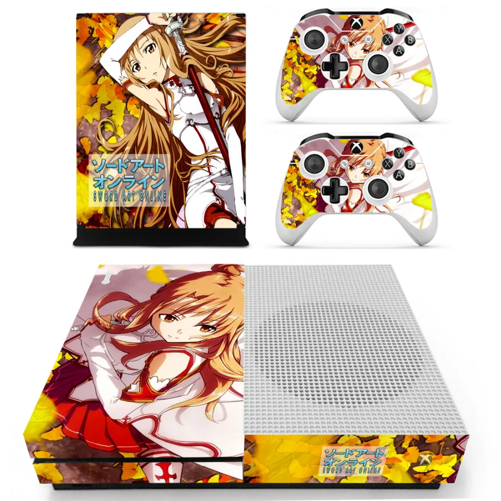 Sword Art Online Skin Sticker for Xbox One S Console and Controllers ...