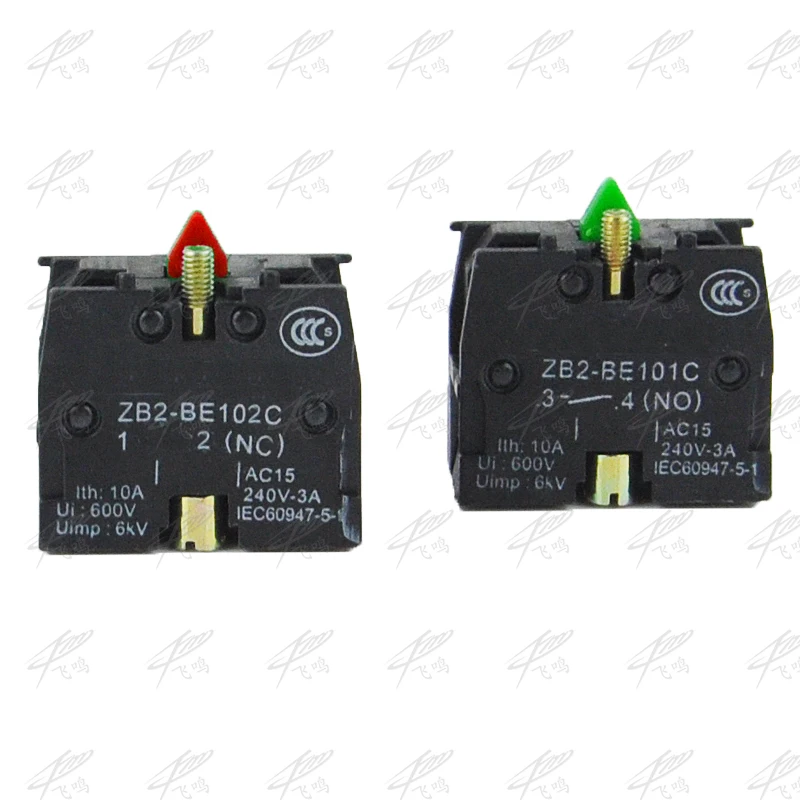 10pcs XB2 Contact Block Telemecanique ZB2-BE101C Normal Open NO ZB2-BE102C NC Pushbutton ...