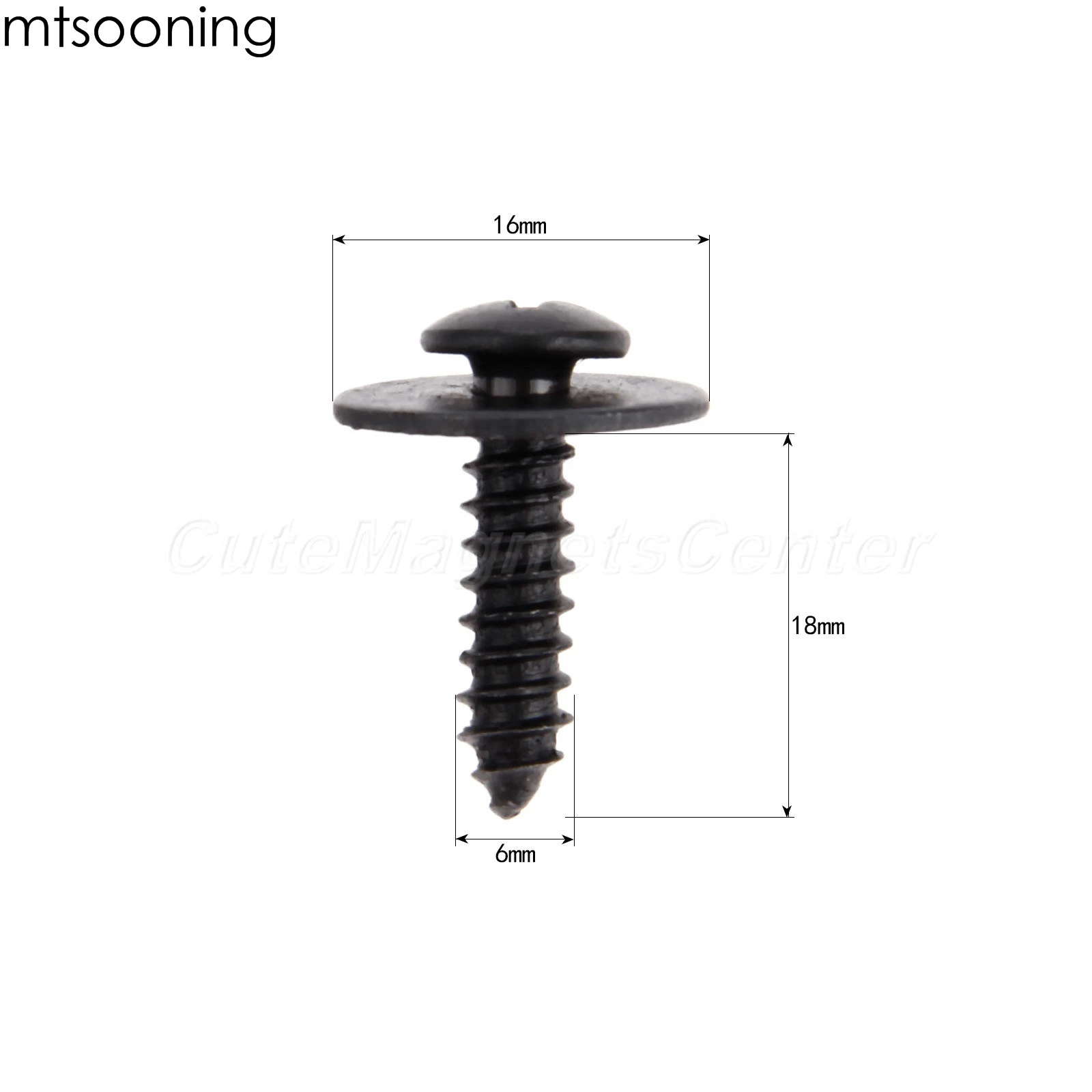 Mtsooning 20pcs Car Fixed Auto Car Body Fender Screws Retainer Clips M6 ...
