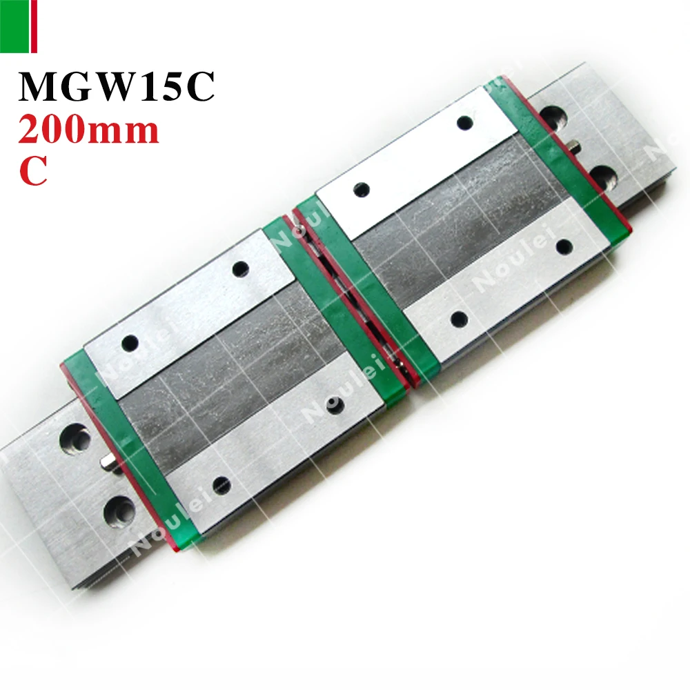HIWIN MGW15C mini MGW15 slider with 200mm MGWR15 linear guide rails for 3d printer High ...