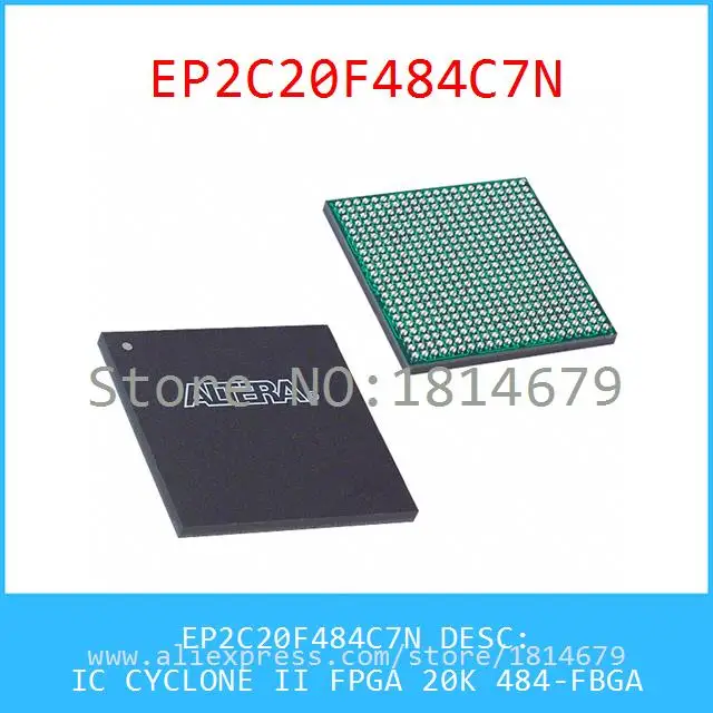 1 Unids/lote EP2C20F484C7N IC CYCLONE II FPGA 20 K 484 FBGA 2C20 EP2C20|fpga programmer|fpga ...