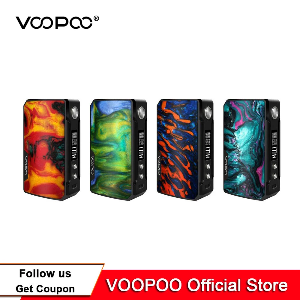Spain Warehouse VOOPOO DRAG 2 Box Mod 177W DRAG 2 Resin Vape Mod ...